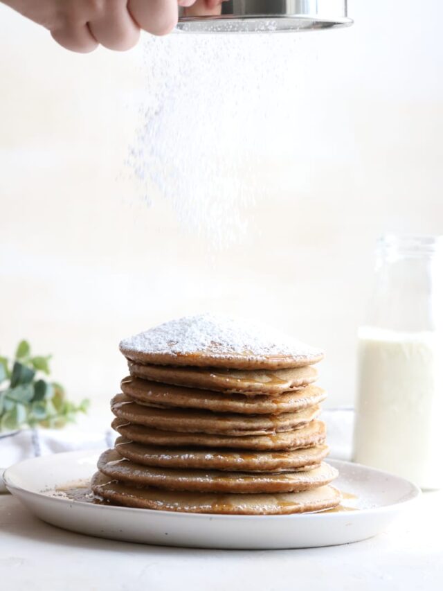 Fluffy Brown Sugar Cinnamon Pancakes - The Buttered Gnocchi