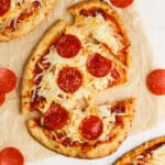 Flatbread Pepperoni Pizza Recipe - The Buttered Gnocchi
